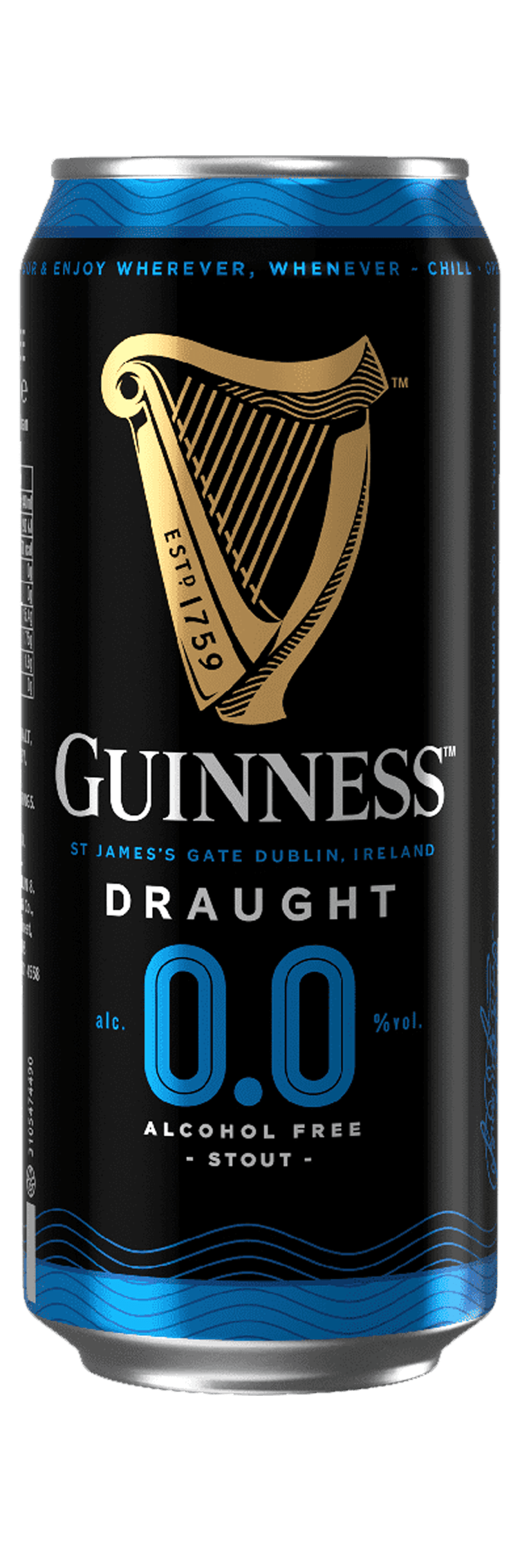 Guinness 0.0 Alcohol Free Stout 24 x 440ml